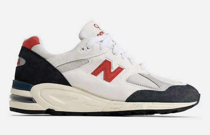 New Balance 990v2 Made in USA Navy Sea Salt - JustFreshKicks