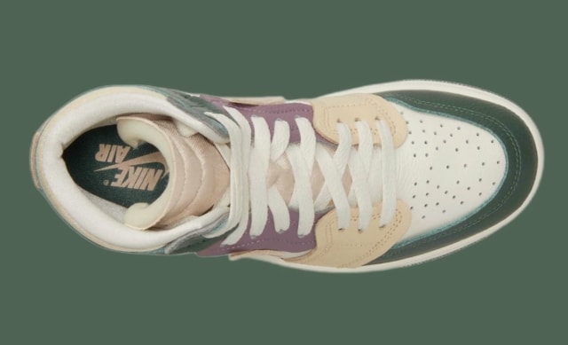 Air Jordan 1 MM High Galactic Jade Details · JustFreshKicks