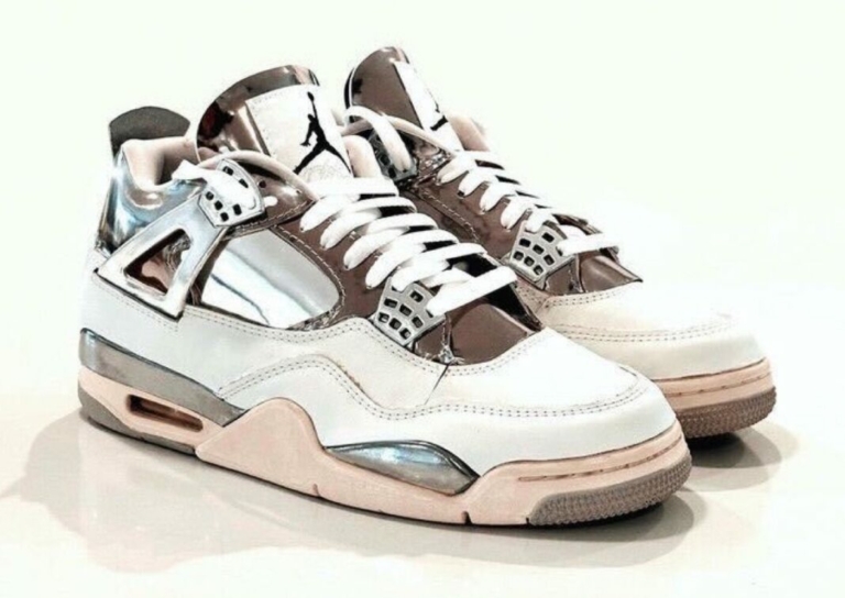 J Balvin x Air Jordan 4 Rayo Custom Dominated by Chrome Elements ...
