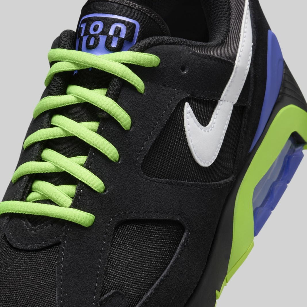 Nike's Air 180 Returns With a Black & Action Green Style | JustFreshKicks