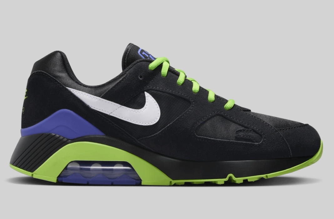 Nike's Air 180 Returns With a Black & Action Green Style | JustFreshKicks
