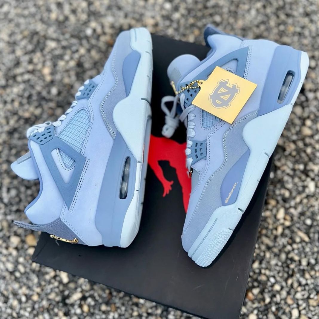 Detailed Look at the 2025 Air Jordan 4 "UNC" | JustFreshKicks