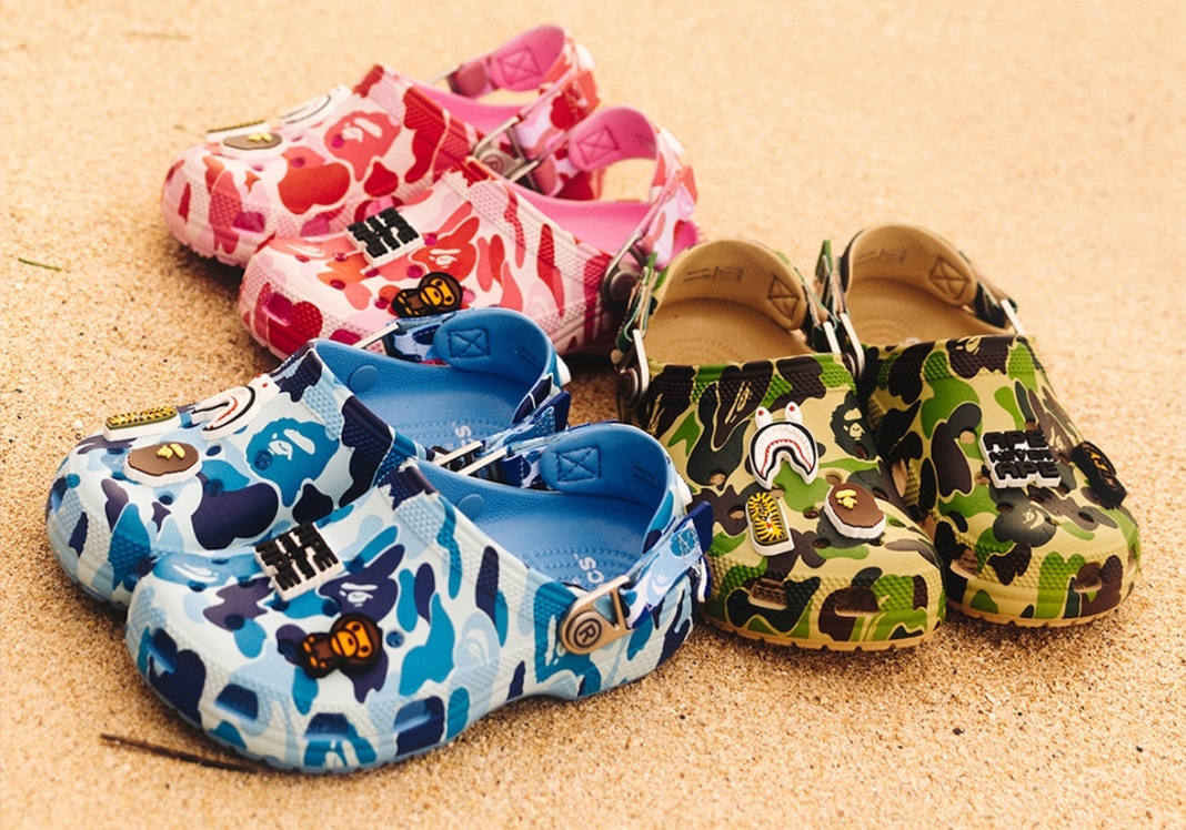 BAPE x Crocs Classic Clog Collection Releases in March | JustFreshKicks