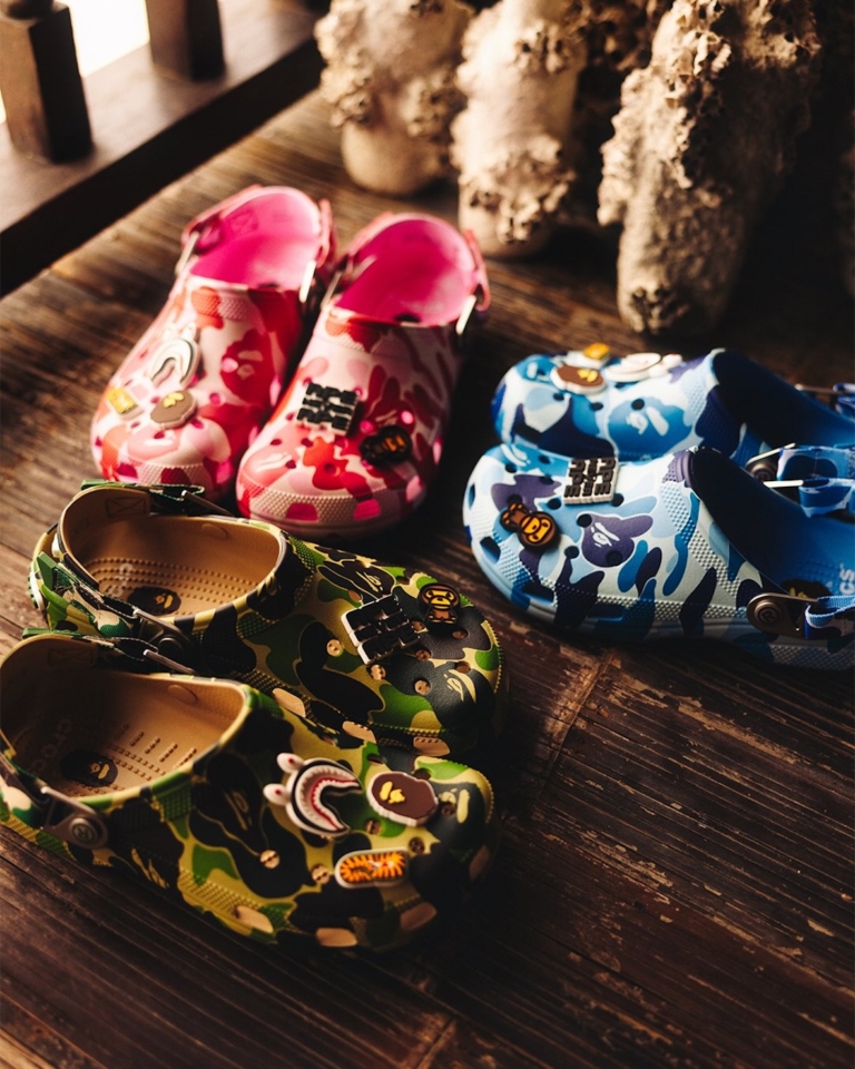 BAPE x Crocs Classic Clog Collection Releases in March | JustFreshKicks