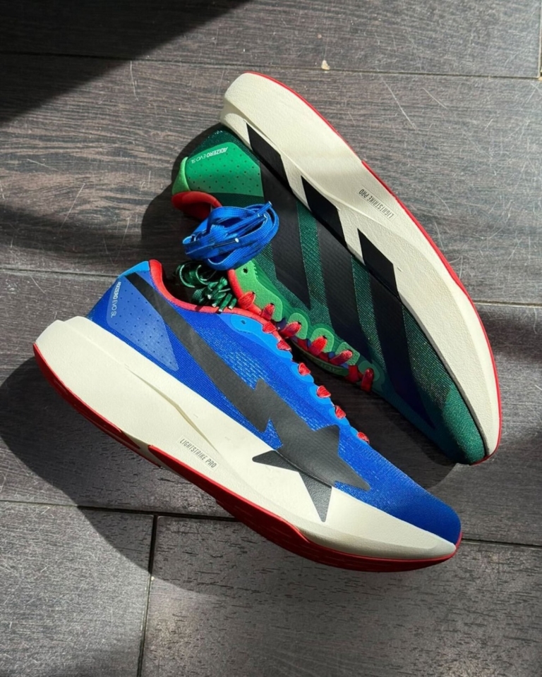 BAPE x adidas EVO SL Blue/Green First Look - JustFreshKicks